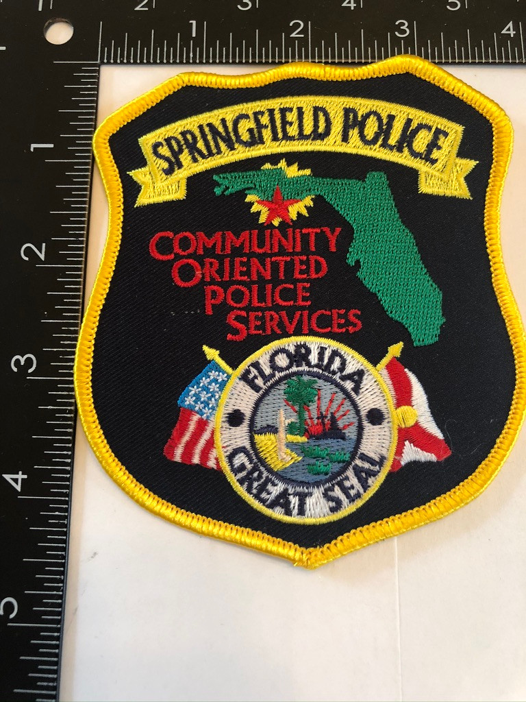 SPRINGFIELD FL POLICE PATCH NEW
