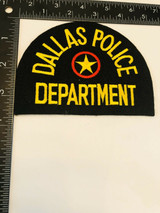 DALLAS POLICE LASER CUT PATCH