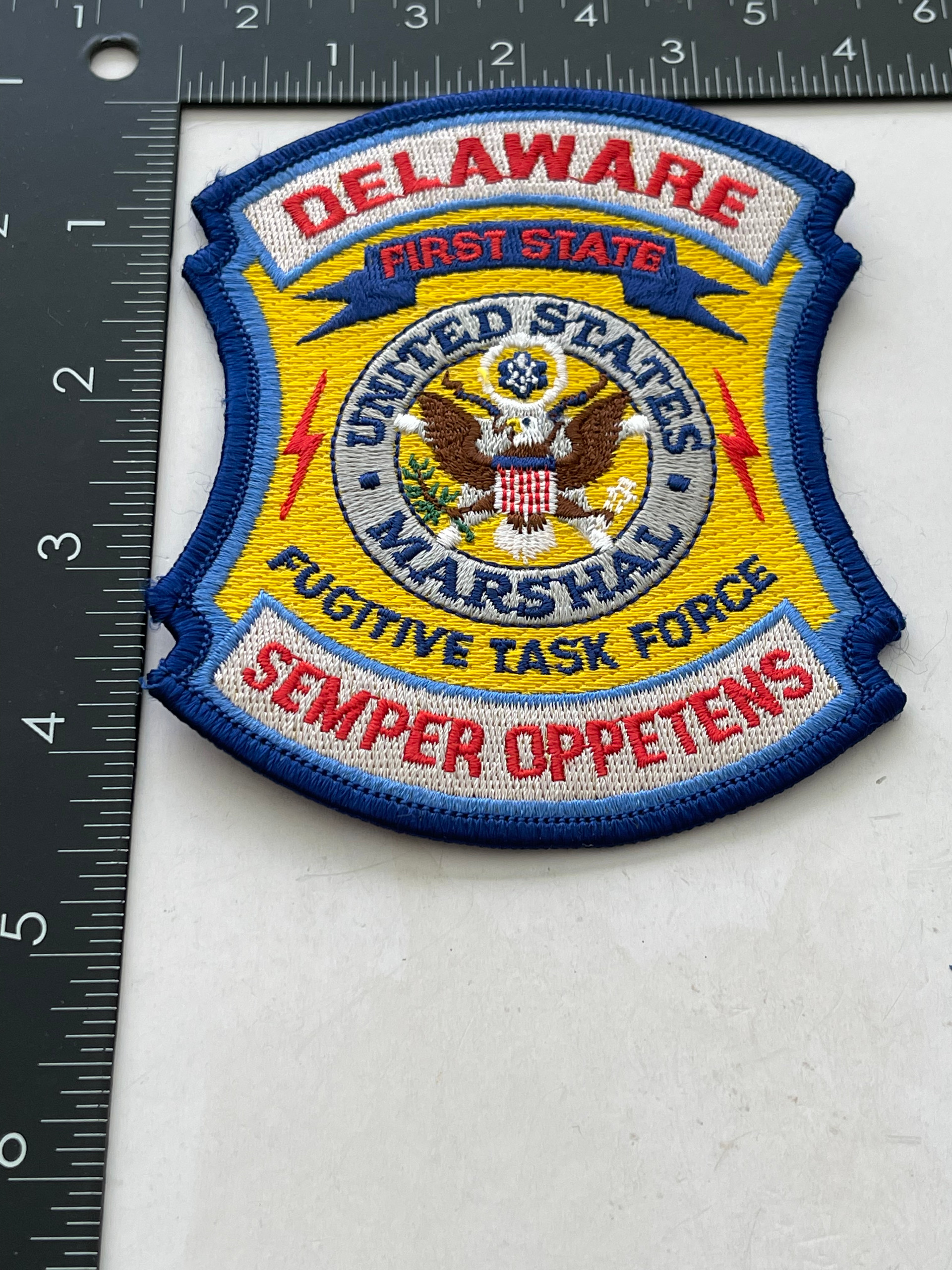 U.S. MARSHALS SERVICE DELAWARE FUGITIVE TASK FORCE PATCH
