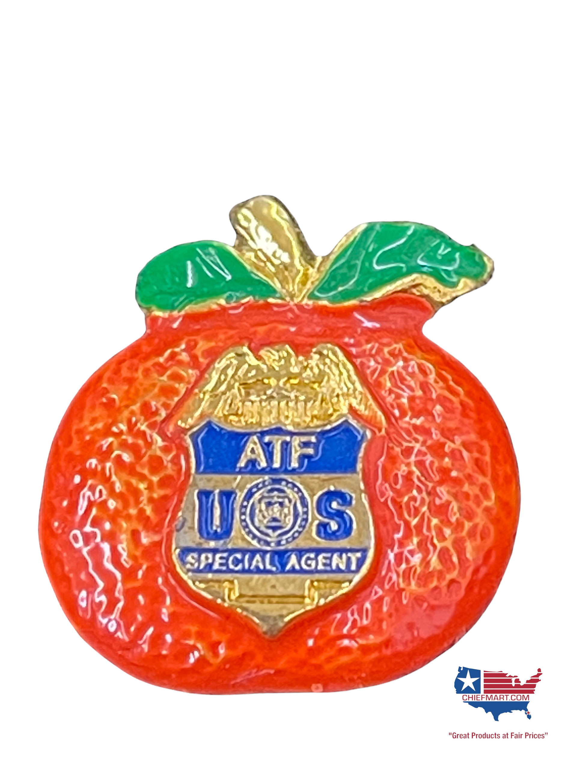 ATF SPECIAL AGENT ORANGE LAPEL PIN