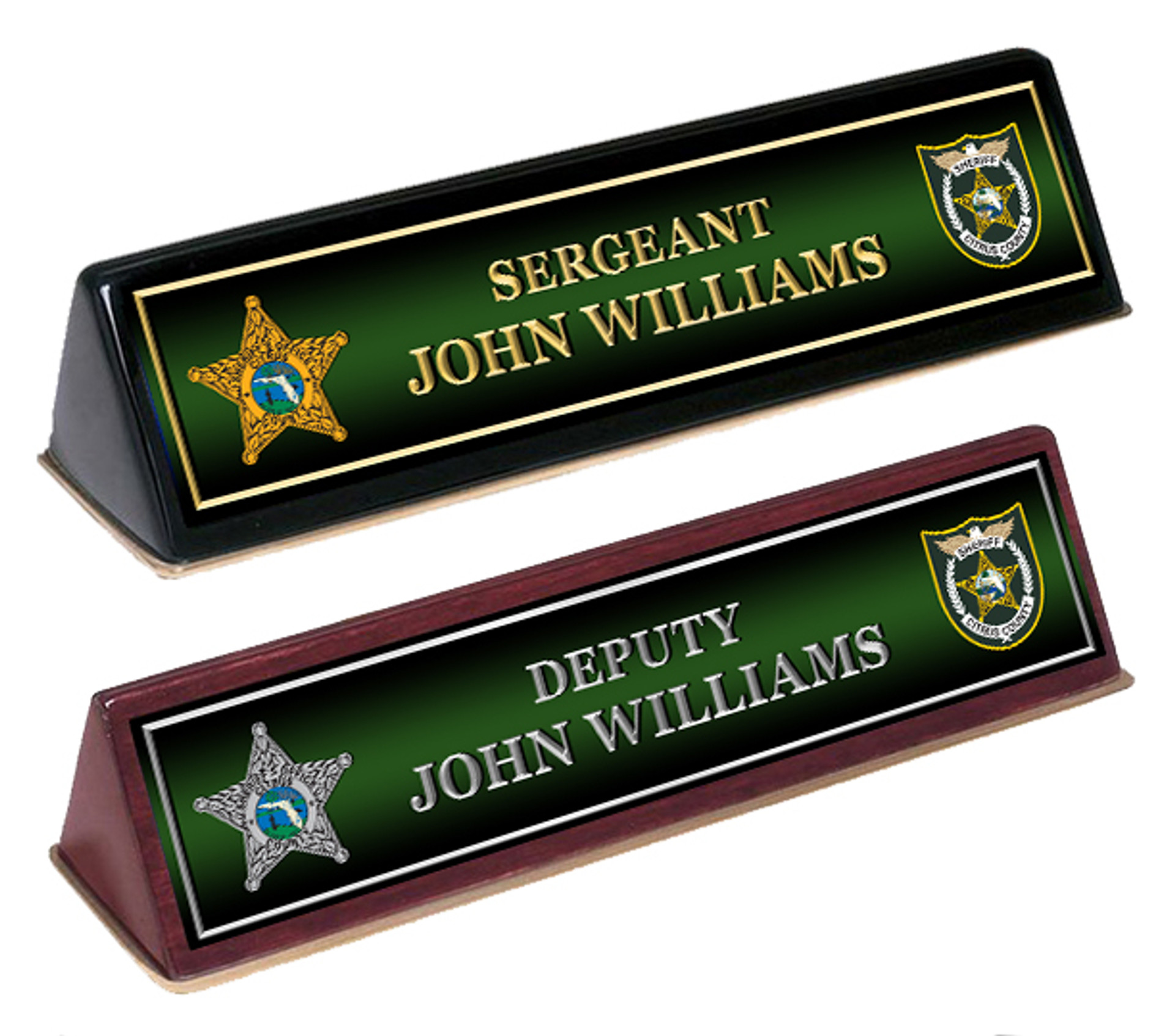 Full Color Desk Name Plate • Chiefmart • Copbay • Copsarecool
