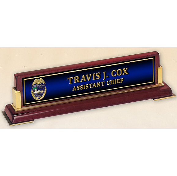 JACKSONVILLE VERTICAL NAME PLATE - ChiefMart-CopBay-CopsAreCool