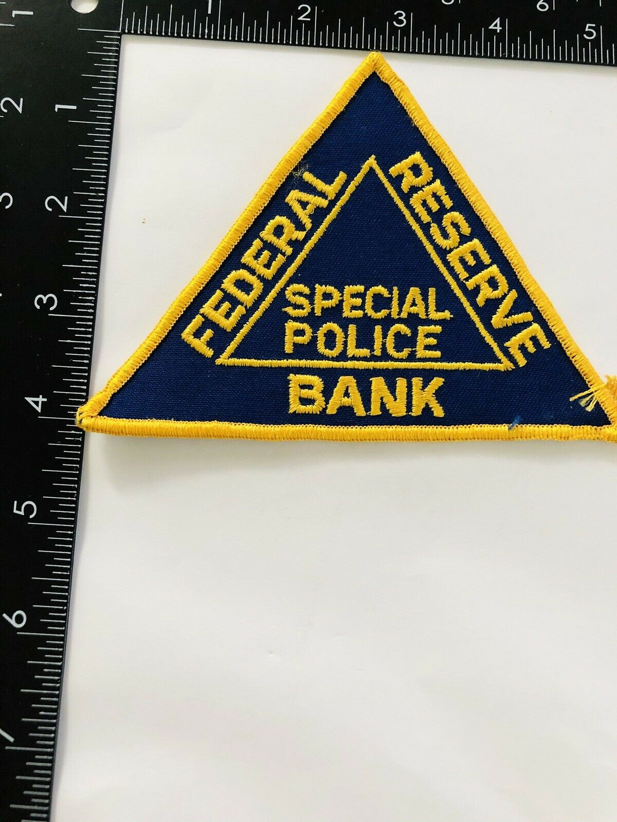 FEDERAL RESERVE BANK SPECIAL POLICE PATCH LAST ONE VERY RARE