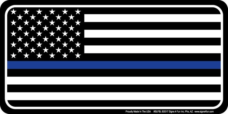 Thin Blue Line License Plate