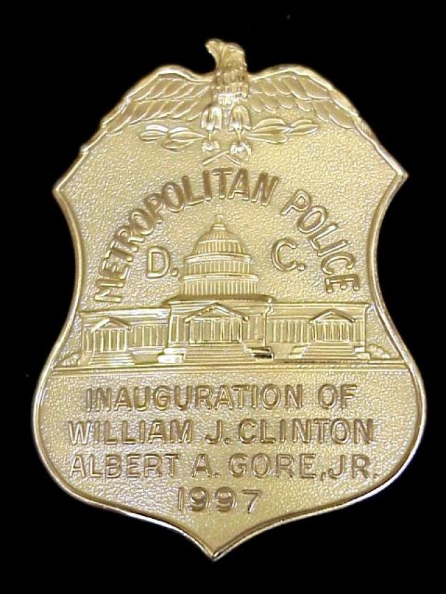 CLINTON GORE 1997 INAUGURATION METRO DC POLICE