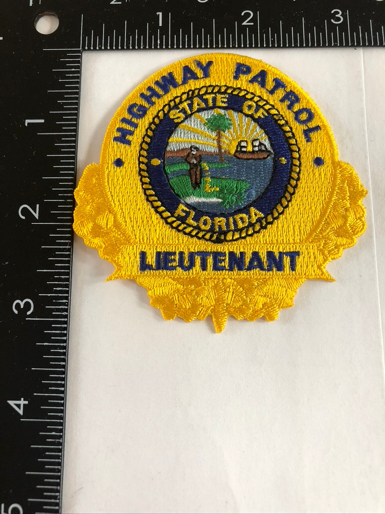 FLORIDA HIGHWAY PATROL LIEUTENANT BADGE PATCH