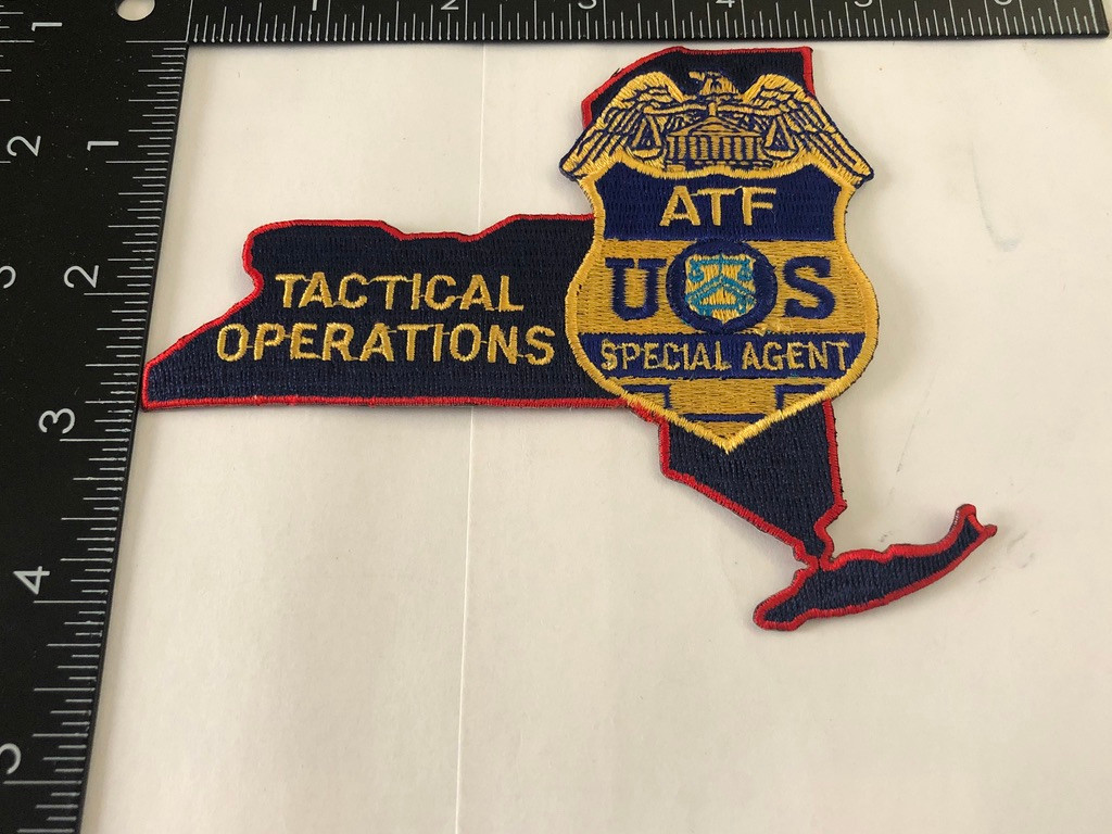 ATF NY STATE TACTICAL OPS PATCH
