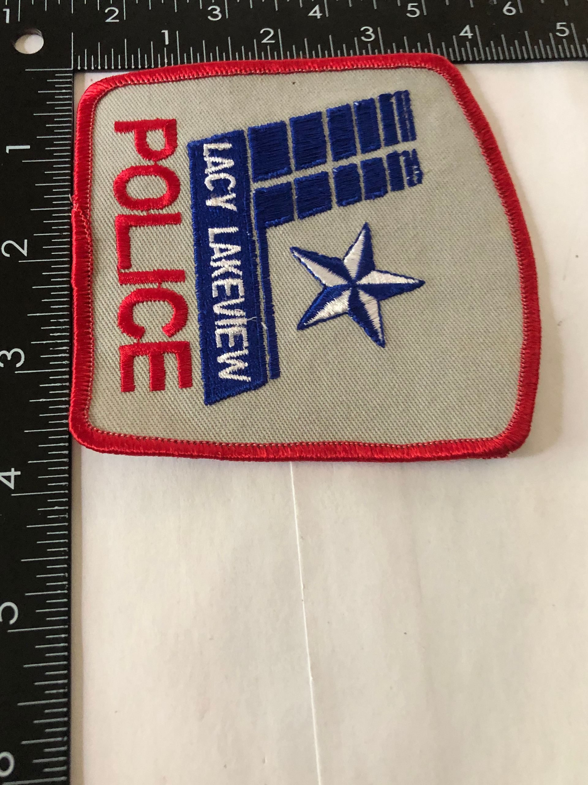 LACY LAKEVIEW TX POLICE PATCH