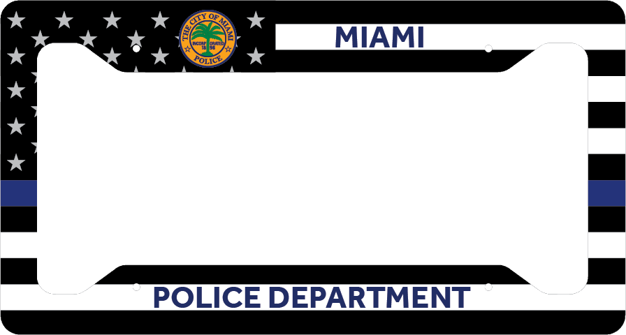 POLICE LICENSE PLATE FRAME