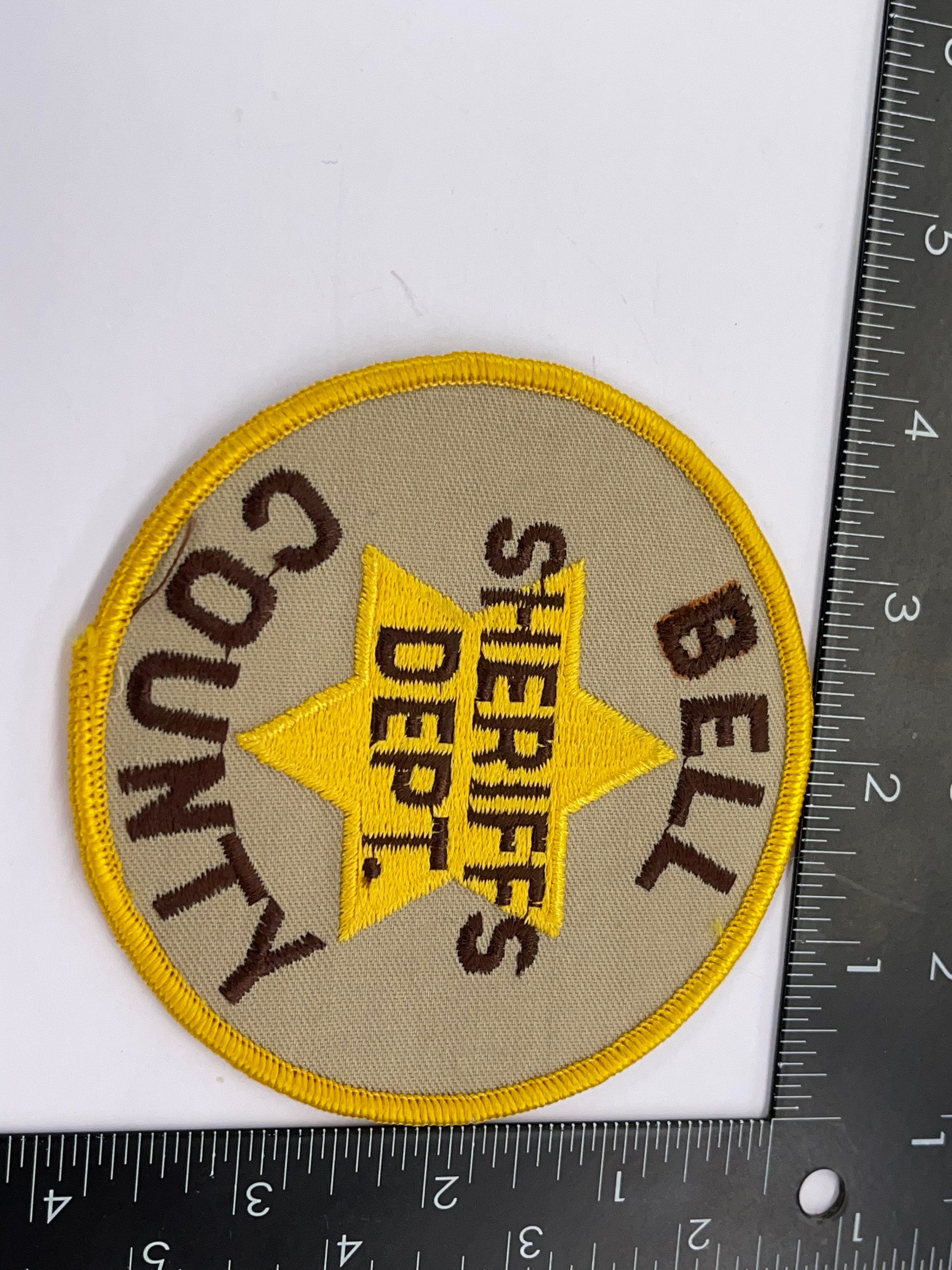 BELL COUNTY SHERIFF TX PATCH