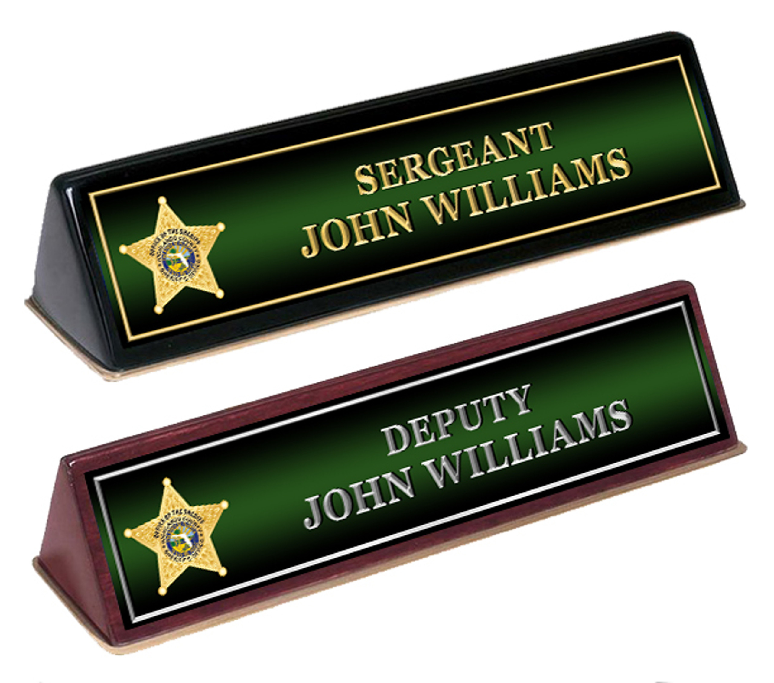 Full Color Desk Name Plate • Chiefmart • Copbay • Copsarecool