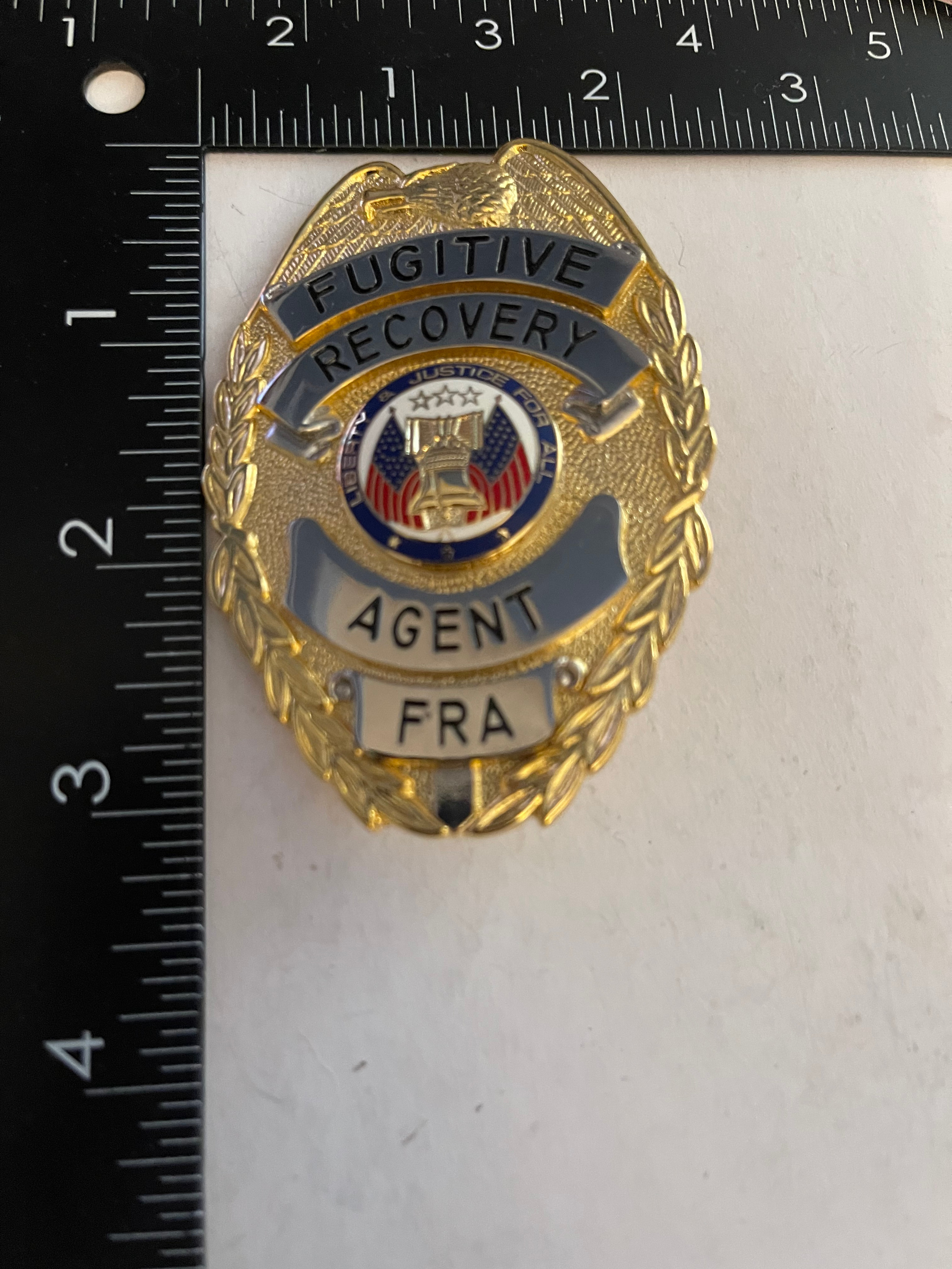 FUGITIVE RECOVERY AGENT BADGE