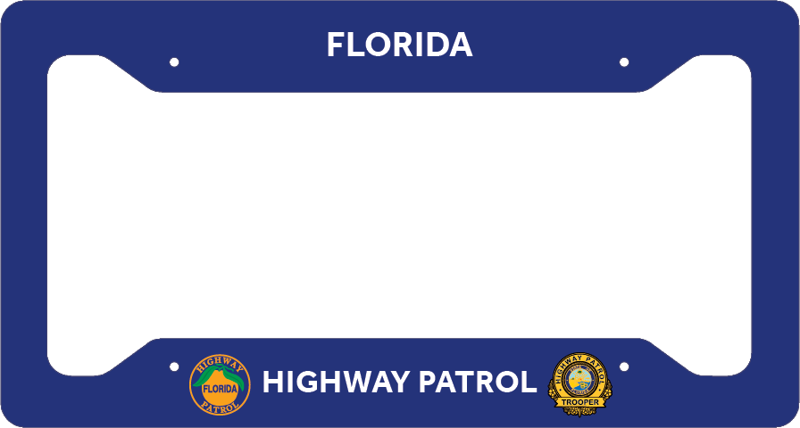 POLICE LICENSE PLATE FRAME