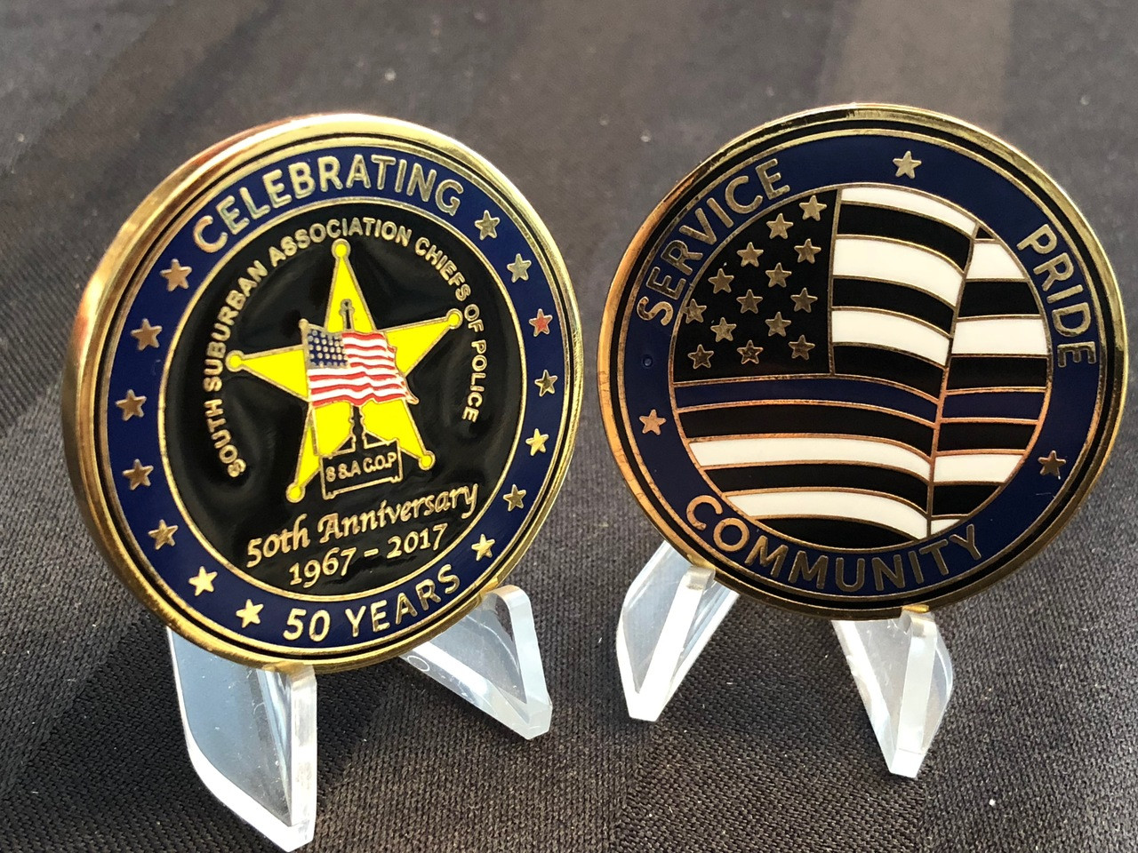 SOUTH SUBURBAN CHICAGO POLICE CHIEFS 50 YR CHALLENGE COIN