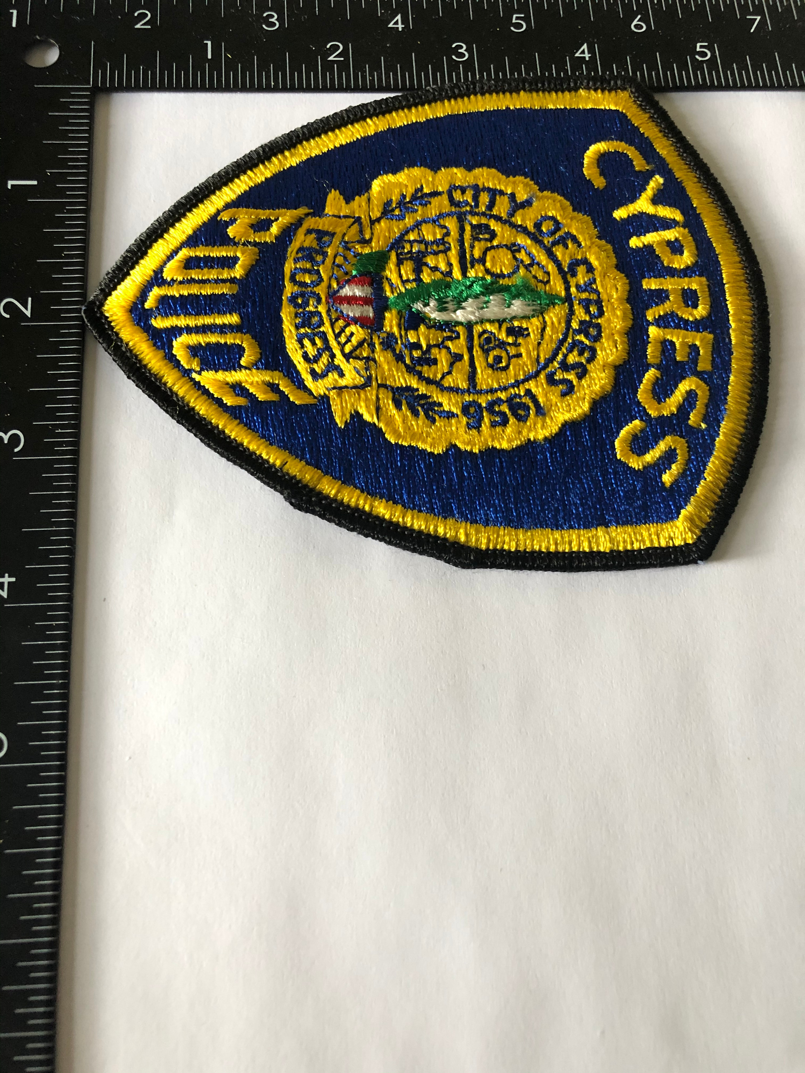 CYPRESS POLICE CA PATCH