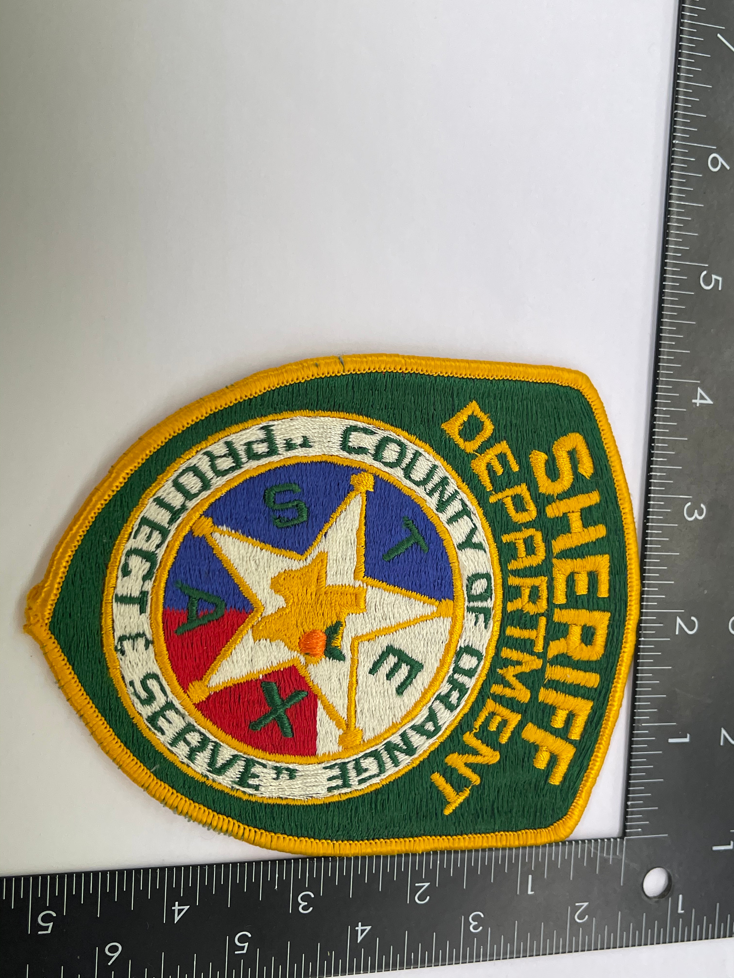 ORANGE COUNTY SHERIFF TX PATCH