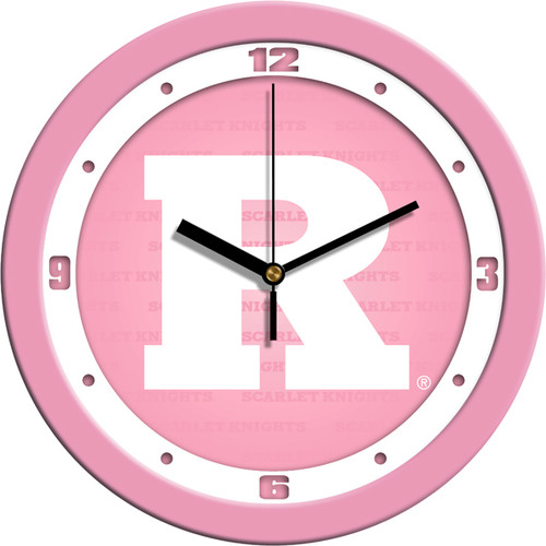 Rutgers Scarlet Knights - Pink Team Wall Clock - ChiefMart-CopBay ...
