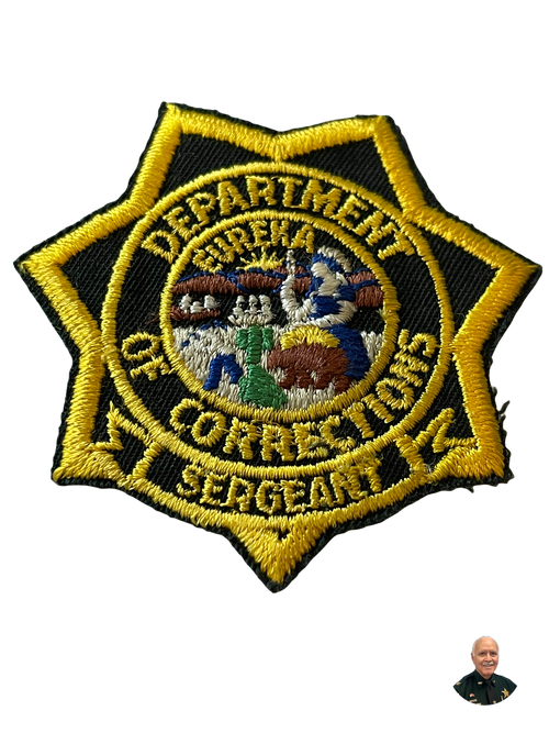 CALIFORNIA DEPT. OF CORRECTIONS CA SERGEANT BADGE PATCH