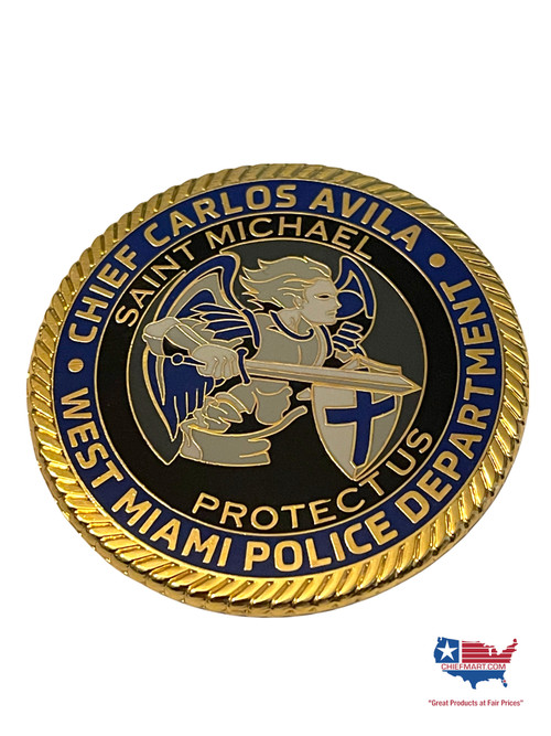 WEST MIAMI POLICE CHIEF CHALLENGE COIN