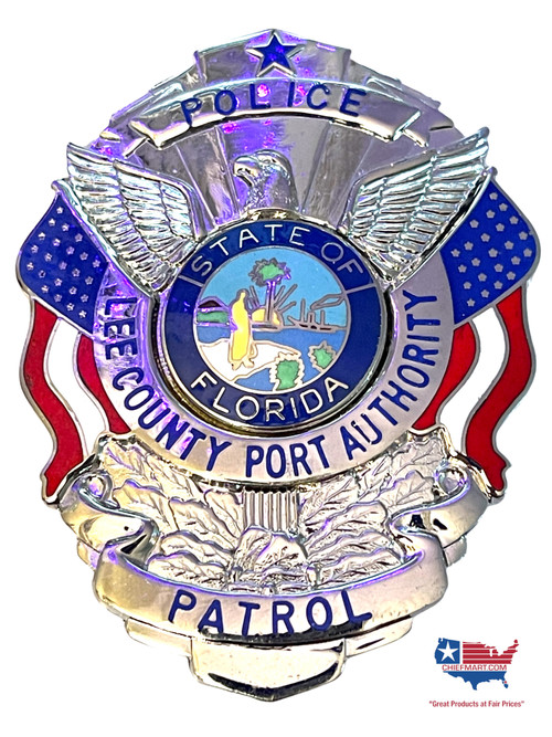 LEE CTY PORT AUTHORITY POLICE FL PATROL BADGE