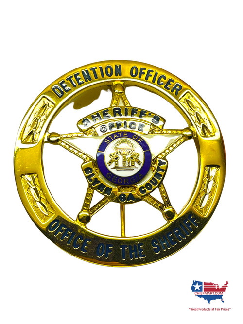 GLYNN COUNTY SHERIFF DETENTION OFFICER GA STAR BADGE