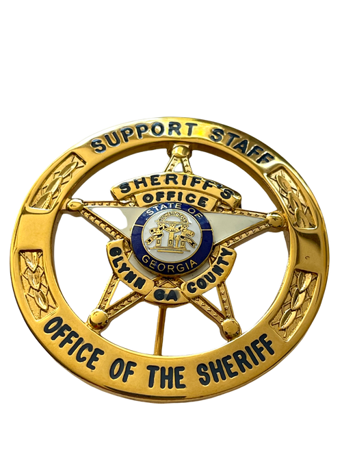 GLYNN COUNTY SHERIFF SUPPORT STAFF GA STAR BADGE