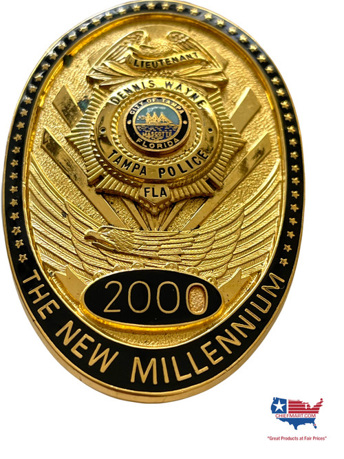 TAMPA POLICE LIEUTENANT MILLENNIUM BADGE