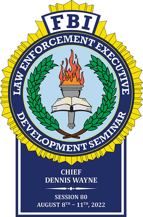 FBI LEEDS PERSONALIZED PLAQUE WITH TAB