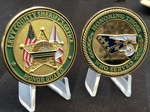 LEVY CTY SHERIFF FL HONOR GUARD COIN RARE