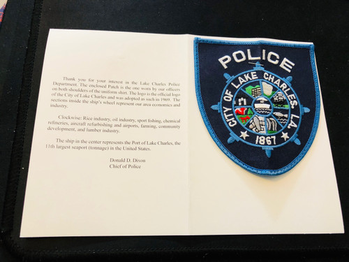 LAKE CHARLES LA POLICE PATCH