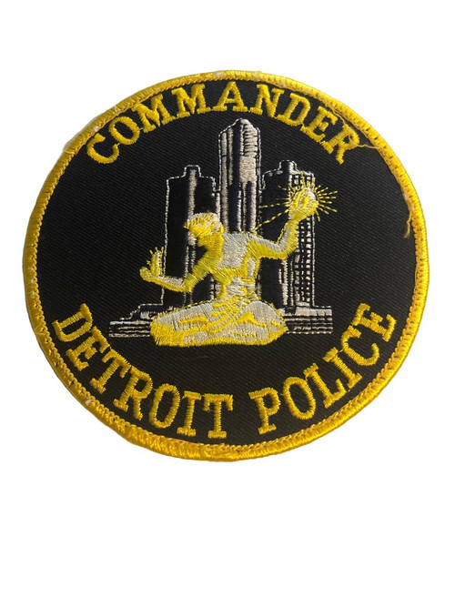 DETROIT MI POLICE COMMANDER PATCH