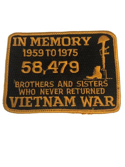 IN MEMORY OF VIETNAM WAR PATCH