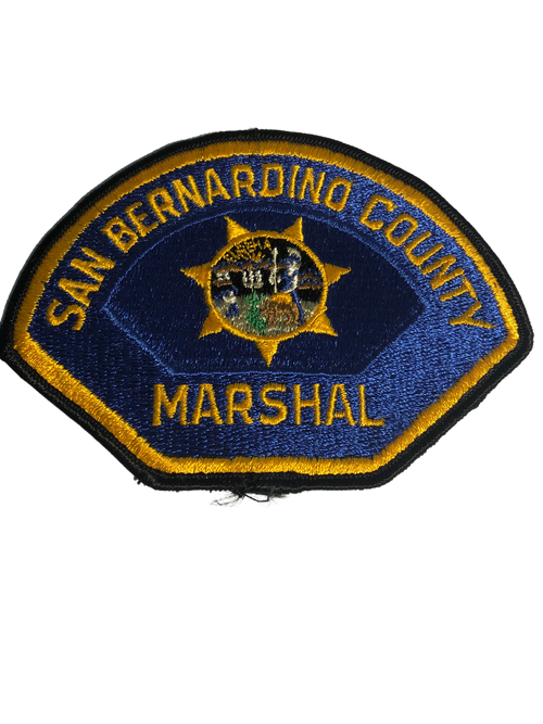 SAN BERNARDINO CTY MARSHAL POLICE CA PATCH