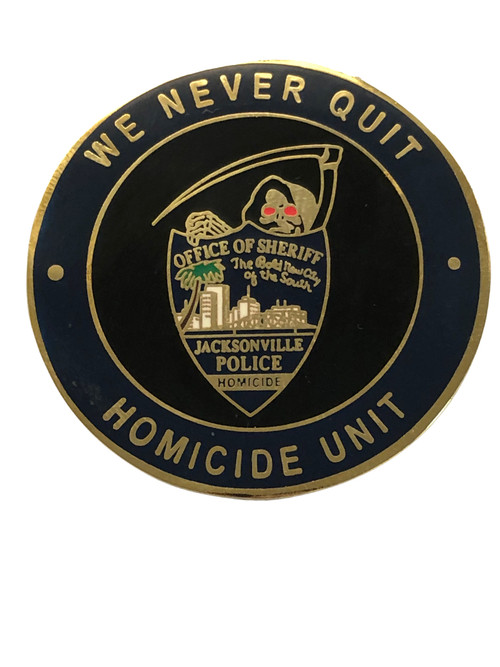 OFFICE OF SHERIFF JACKSONVILLE POLICE HOMICIDE UNIT COIN
