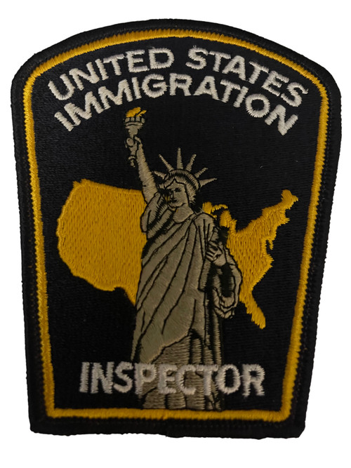 US IMMIGRATION INSPECTOR POLICE PATCH RARE LAST ONE