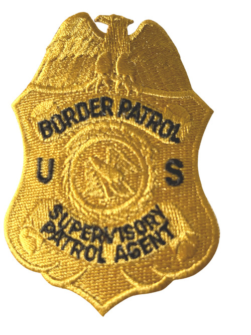 US BORDER PATROL SUPERVISORY PATROL AGENT POLICE BADGE PATCH