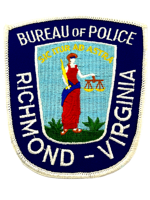 RICHMOND POLICE VA PATCH BLUE