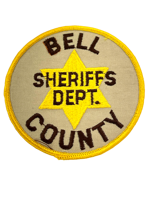 BELL COUNTY SHERIFF TX PATCH
