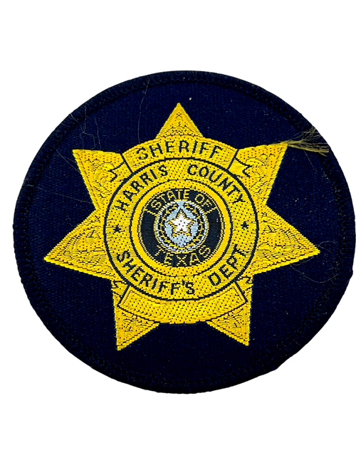 HARRIS COUNTY SHERIFF TX STAR PATCH GOLD