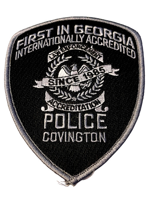 COVINGTON POLICE GA PATCH BLACK