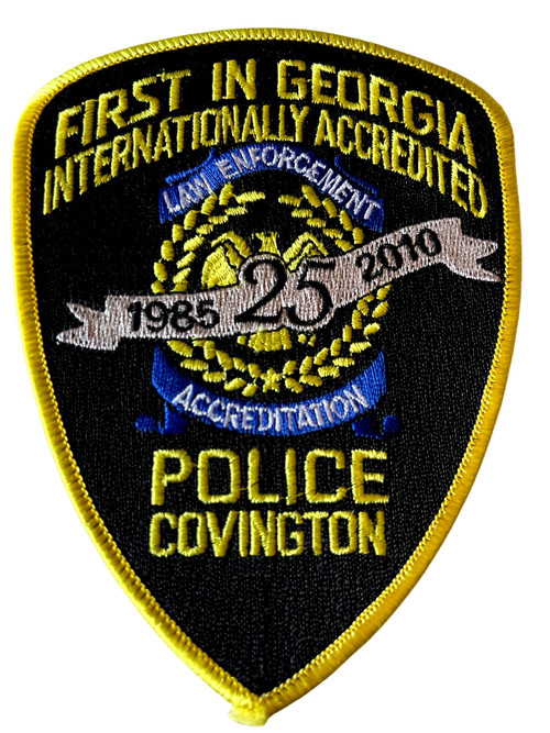COVINGTON POLICE 25TH ACCREDIATION GA PATCH