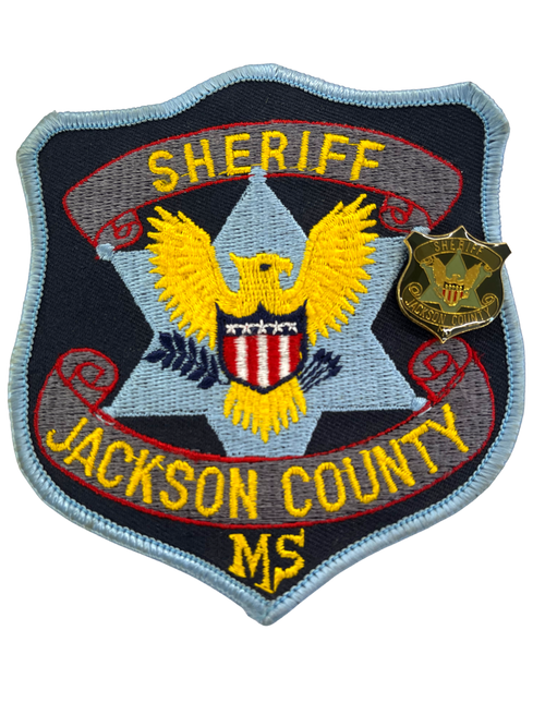 JACKSON COUNTY SHERIFF MS PATCH & PIN