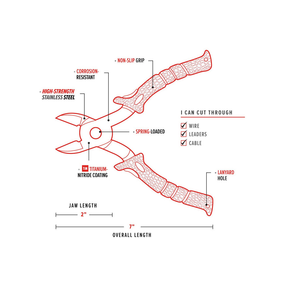 Bubba Spring Loaded Wire Cutters | Outdoors Warehouse