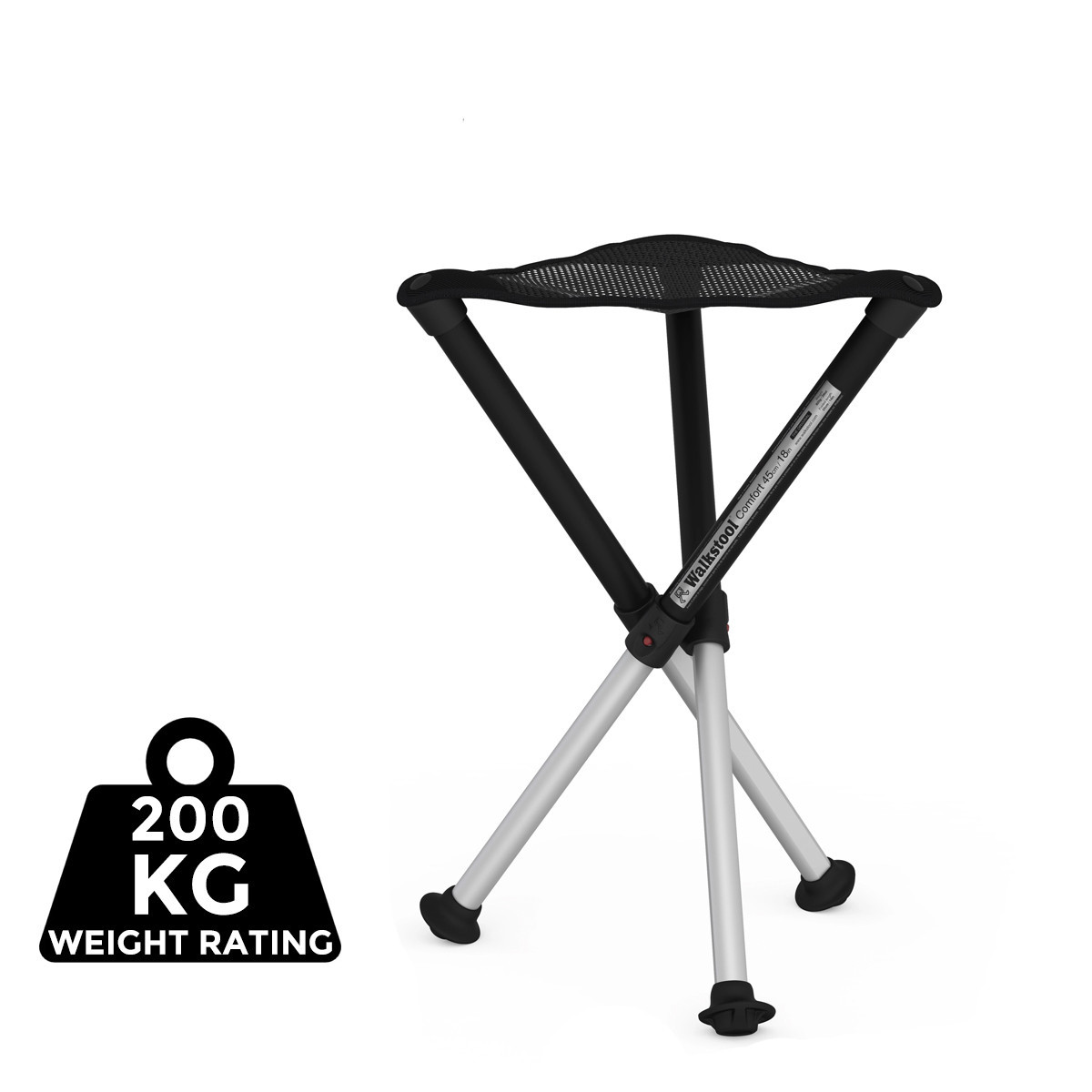 Walkstool Three Legged Telescopic Stool - 45cm | Outdoors Warehouse