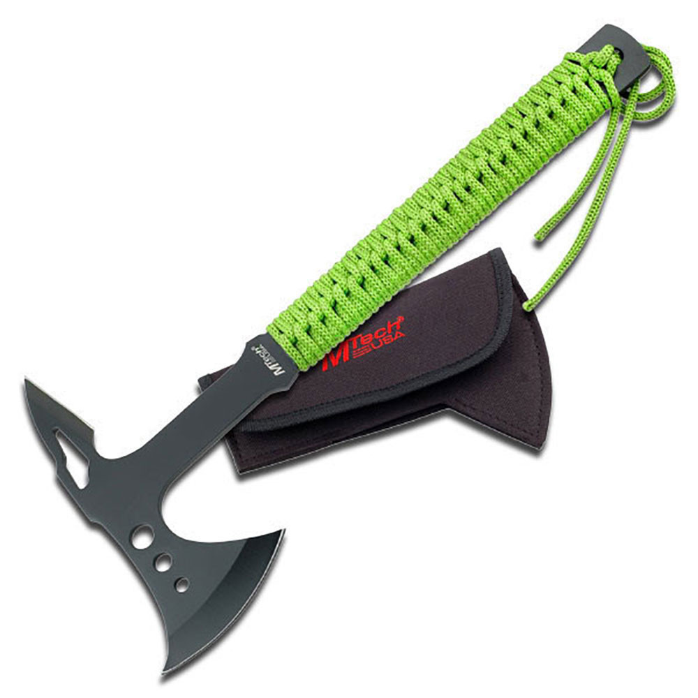 MTech USA Green Cord Wrapped Axe | Outdoors Warehouse