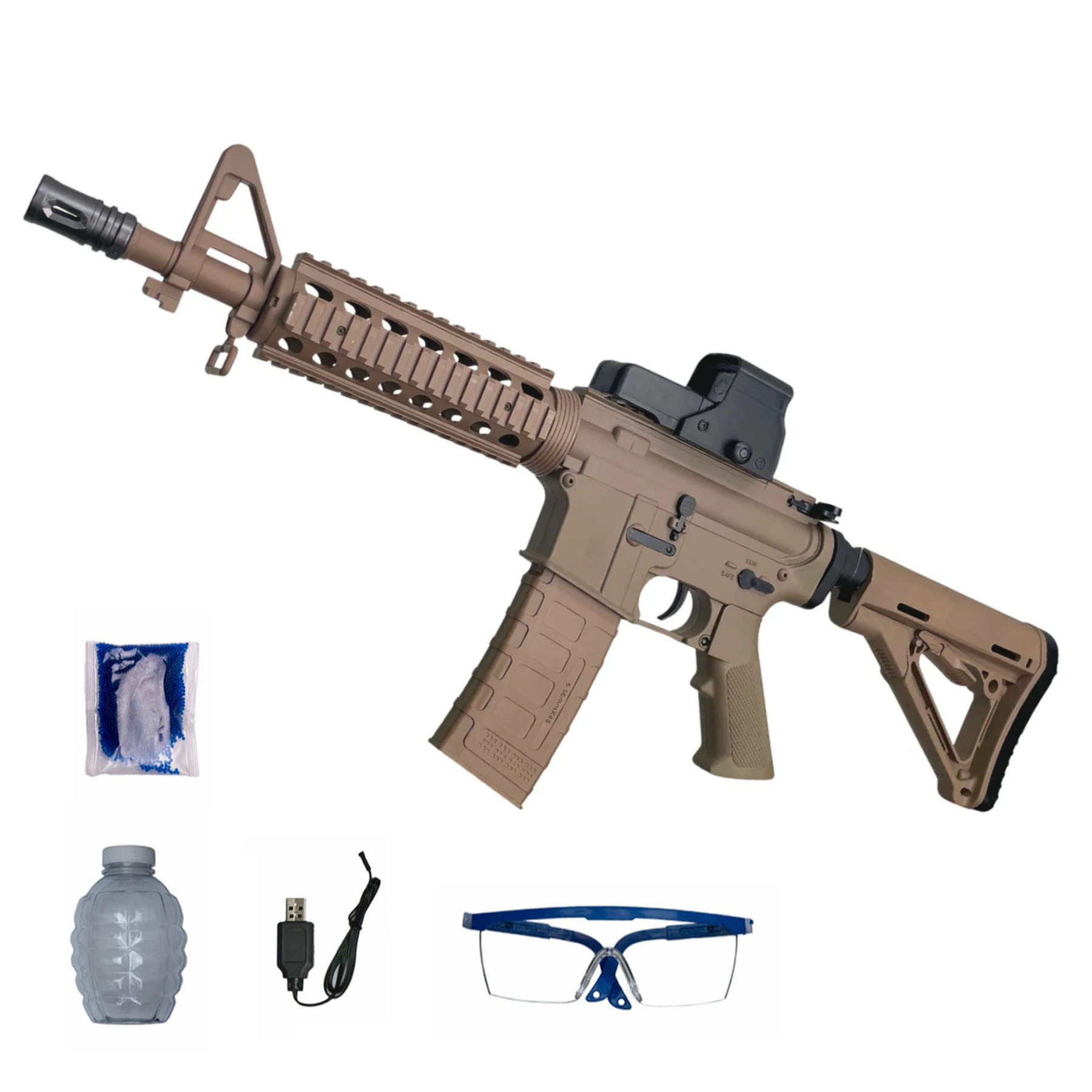 M4A1 V8 Gel Blaster Kit - Sand | Outdoors Warehouse