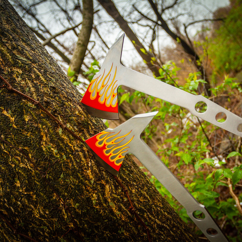 Perfect Point Flame Throwing Axes 2 Pack | Outdoors Warehouse