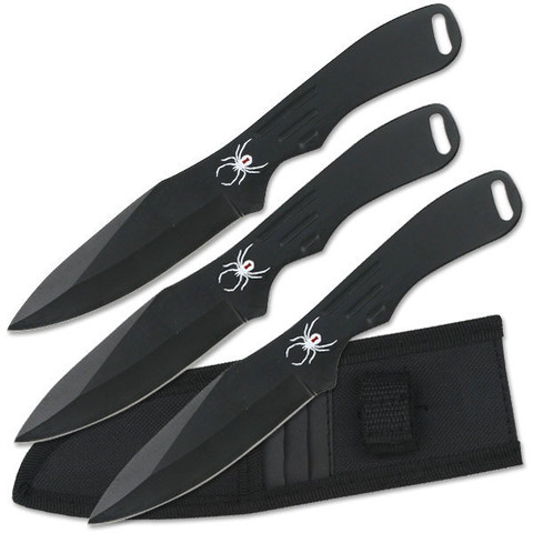 Perfect Point Spider Throwing Knives 3 Pack | Outdoors Warehouse