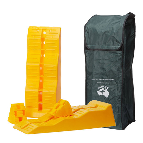 Heavy Duty Single Axle Levelling Ramp & Chocks | Outdoors Warehouse