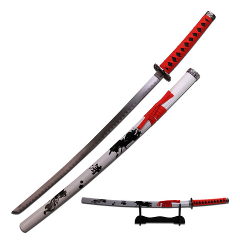 Japanese Red Samurai Katana | Outdoors Warehouse